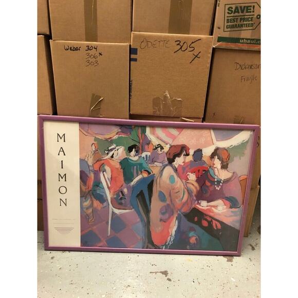 Unbranded | Art | Vintage Framed Maimon Ladies Of Paris Print In White ...
